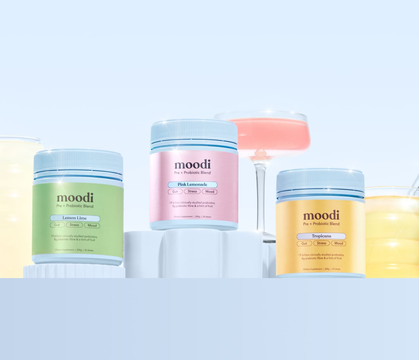 Pre + Probiotic Blends | For Gut, Stress, Mood – Moodi